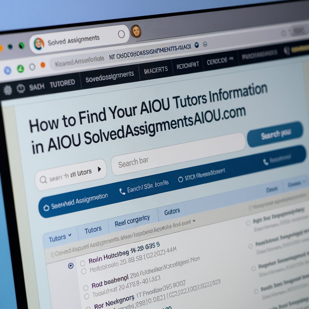 How to Find Your AIOU Tutors’ Details on the CMS Portal